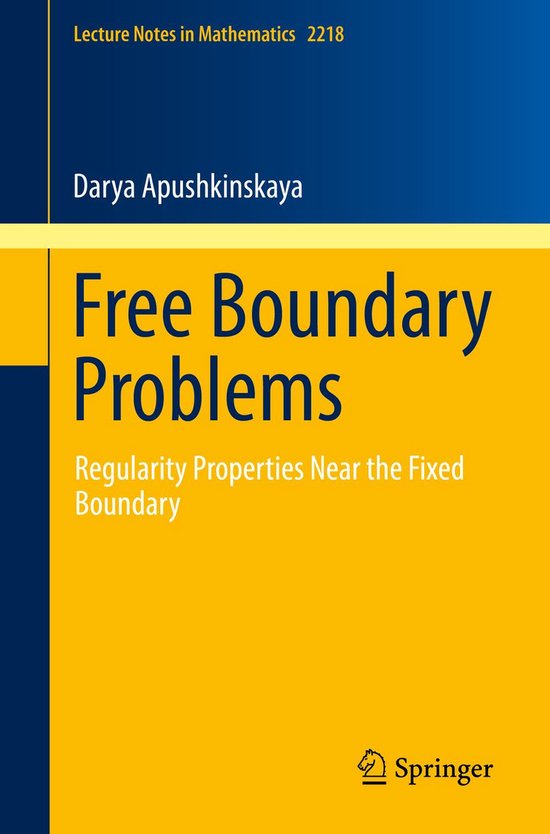 Free Boundary Problems (ebook), Darya Apushkinskaya | 9783319970790 ...