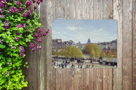 Tableau jardin Le quai du Louvre - Tableau de Claude Monet - 80x60 cm ...