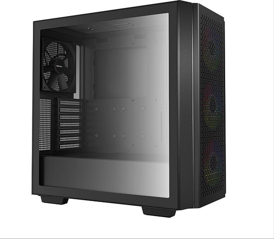 DeepCool CG560 Mid-Tower ATX PC Case, 3x Pre-Installed 120mm ARGB Fans ...