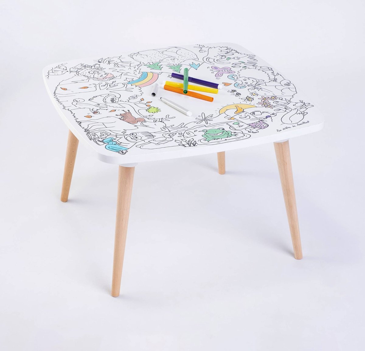Alice's Garden Table à colorier The Forest Walk – 60x60cm - Table à ...