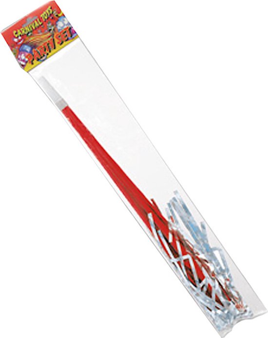 Carnival Toys Feesttoeter Metallic 50 Cm Karton/papier Rood | bol