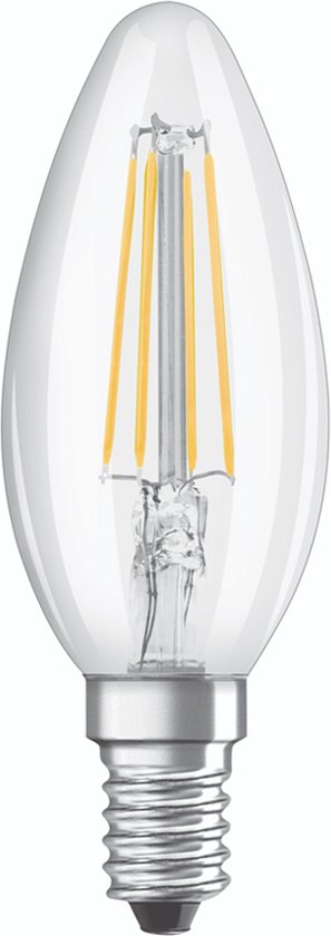 Osram Parathom Retrofit Classic LED E14 Kaars Filament Helder 4W 470lm - 840 Koel Wit... | bol.com