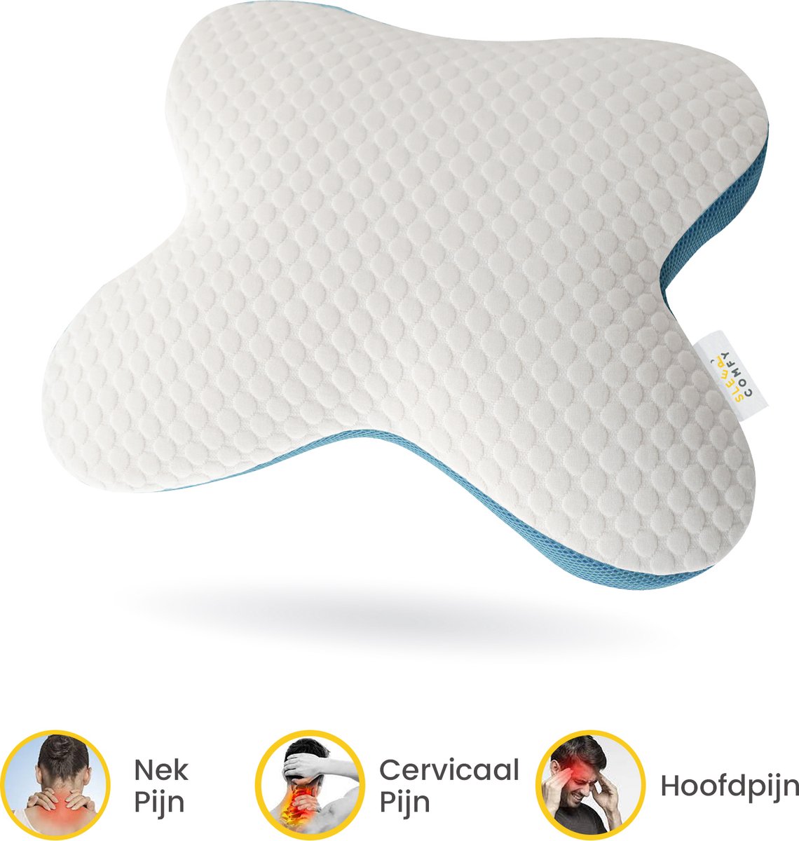Sleep Comfy - Traagschuim Serie - Hoofdkussen - Hoofdkussen Slaapkamer - Orthopedisch... | bol.com