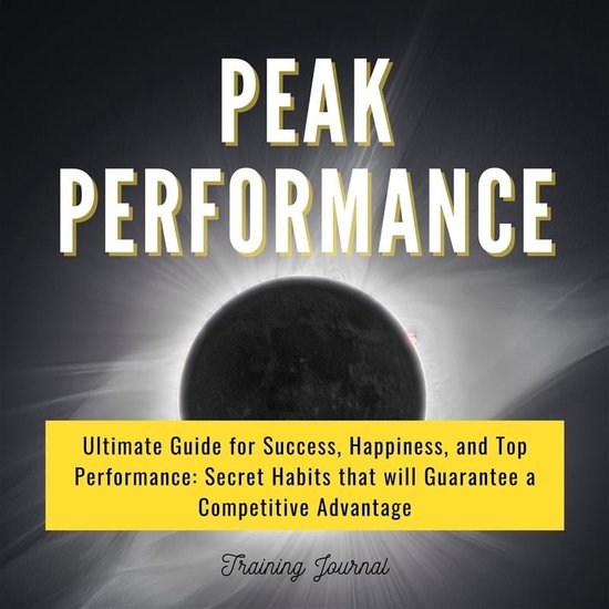 Peak Performance, Training Journal | 9791220391085 | Boeken | bol.com