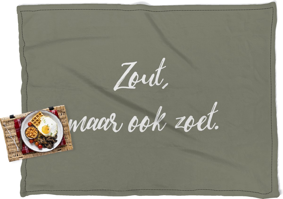 Picknickkleed - Buitenkleed - Spreuken - Zout, maar ook zoet - Quotes ...
