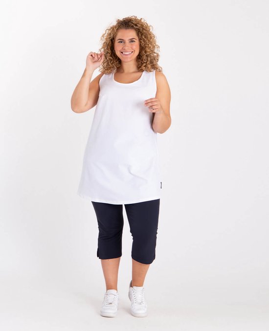 Witte Top van Je m'appelle - Dames - Plus Size - Travelstof - Maat 46 ...