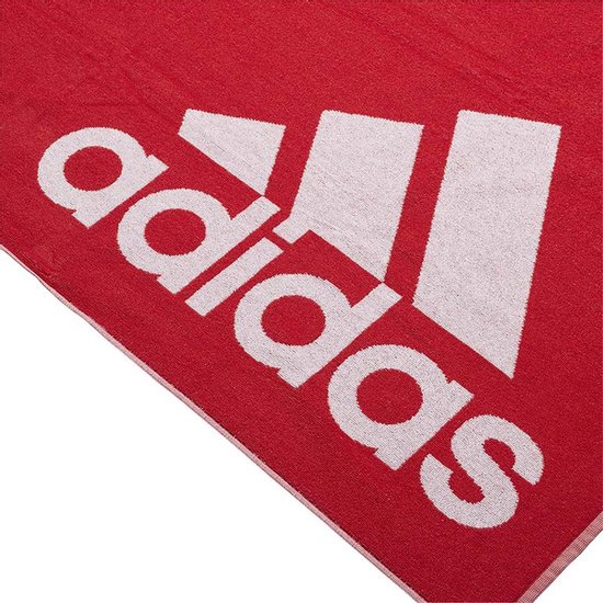 Adidas Handdoek - Sport - Large - rood/wit | bol.com