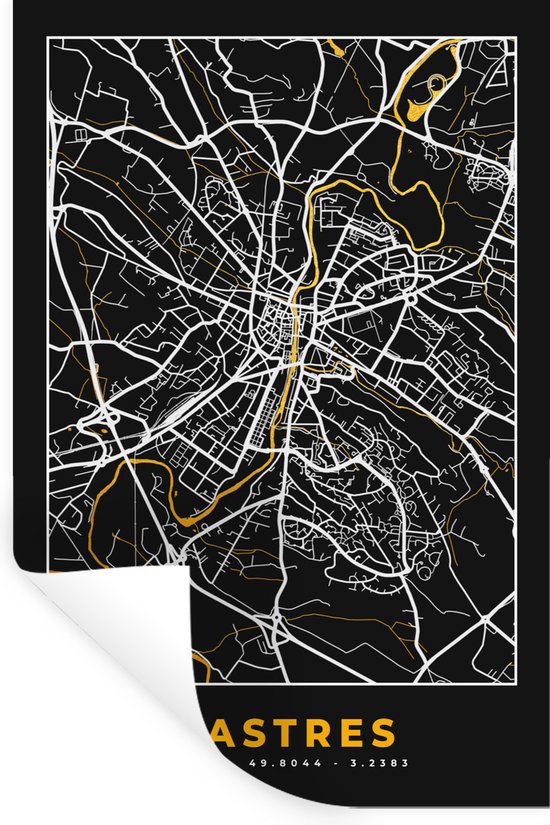 Stickers muraux - Carte - Castres - Plan de ville - Carte - France ...
