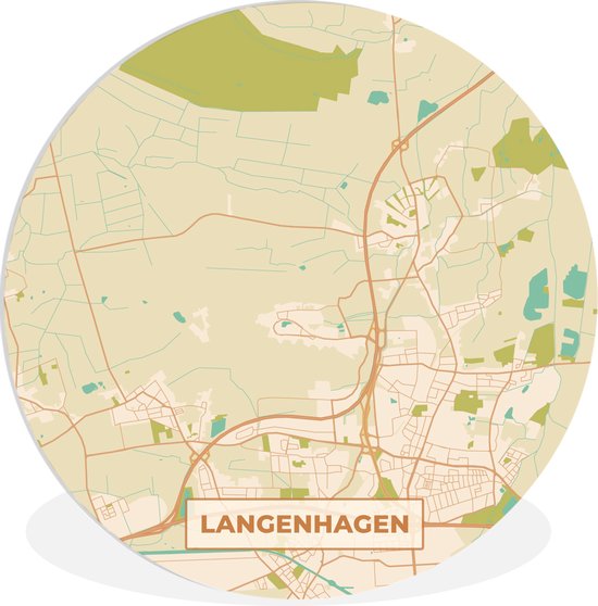 Wall Circle - Wall Circle Indoor - Langenhagen - City Map - Map ...