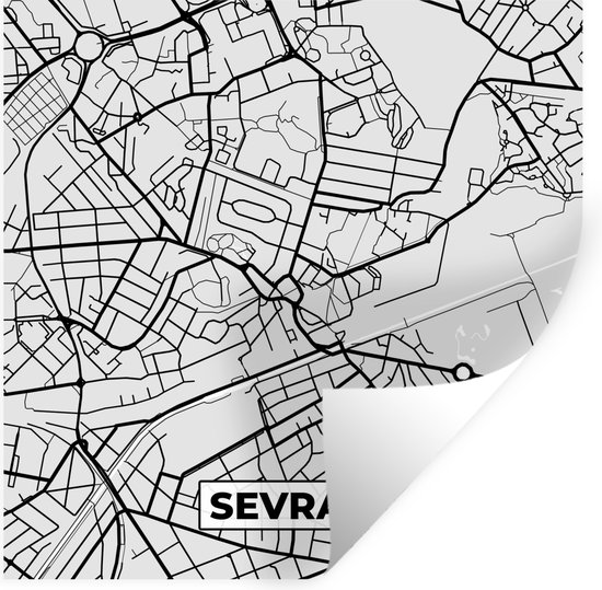 Stickers muraux - Carte - Sevran - Plan de ville - Carte - France ...