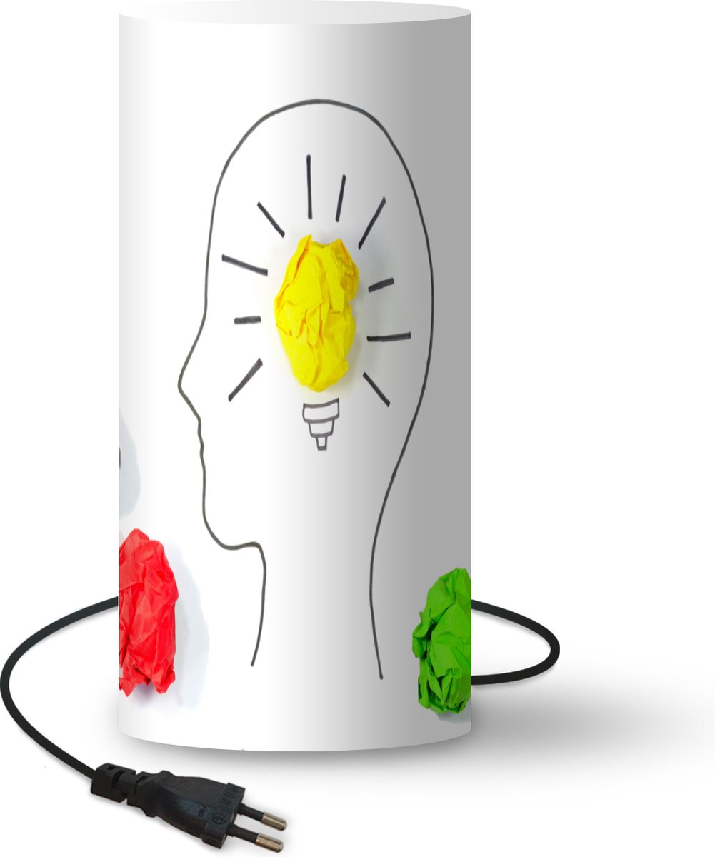 Lamp Abstract Denken - helder moment lamp - 33 cm hoog - Ø16 cm ...