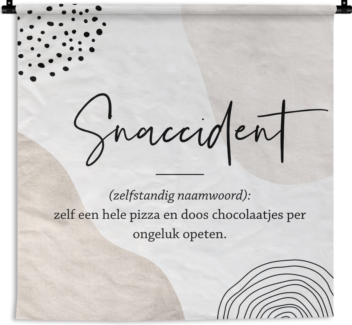 Wandkleed - Wanddoek - Quotes - Snaccident definitie - Spreuken ...