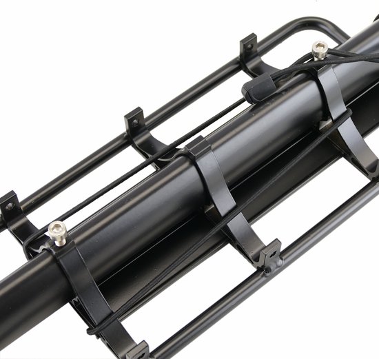 PrimeMatik - Achter metalen bagagerek fiets bevestigingsbuis 36x15cm | bol