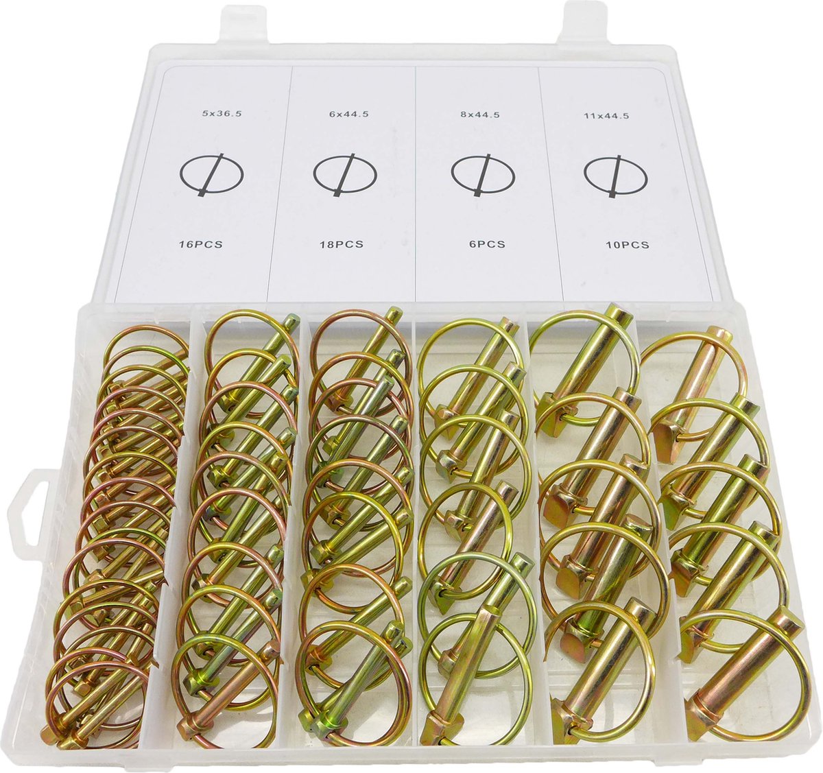 Borgpennen - Borgpen - Assortiment - 50-Delig - in doos | bol