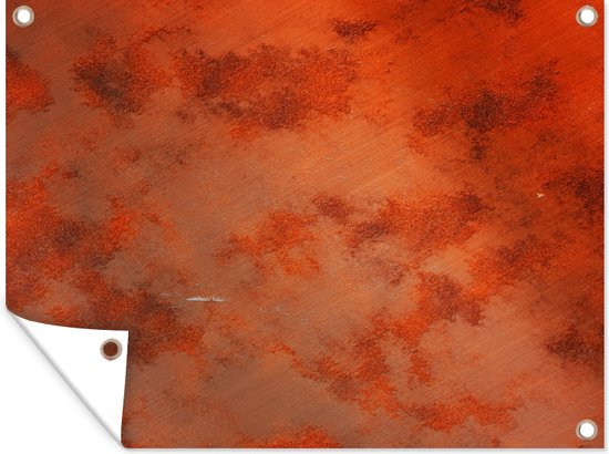 Tuin decoratie Roest - Industrieel - Metaal - Staal - 40x30 cm ...