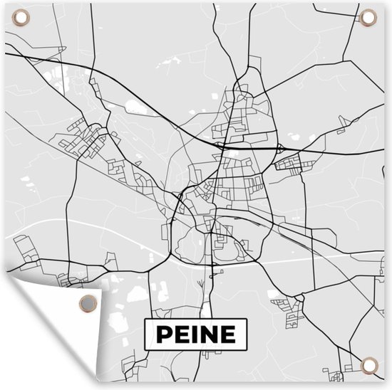 Tuinposters Duitsland - Peine - Kaart - Stadskaart - Plattegrond ...