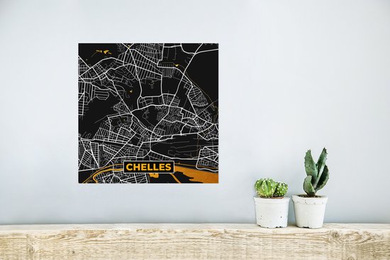 Affiche Carte - Plan de Ville - Chelles - Carte - France - 30x30 cm ...
