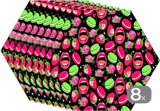 Placemats hexagon - Onderleggers placemats - Placemat zeshoek - Eten ... Placemats hexagon - Onderleggers placemats - Placemat zeshoek - Eten ...