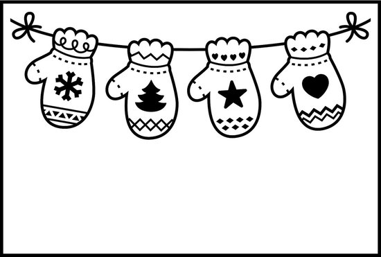 Darice Embossing sjabloon hangende wanten | bol