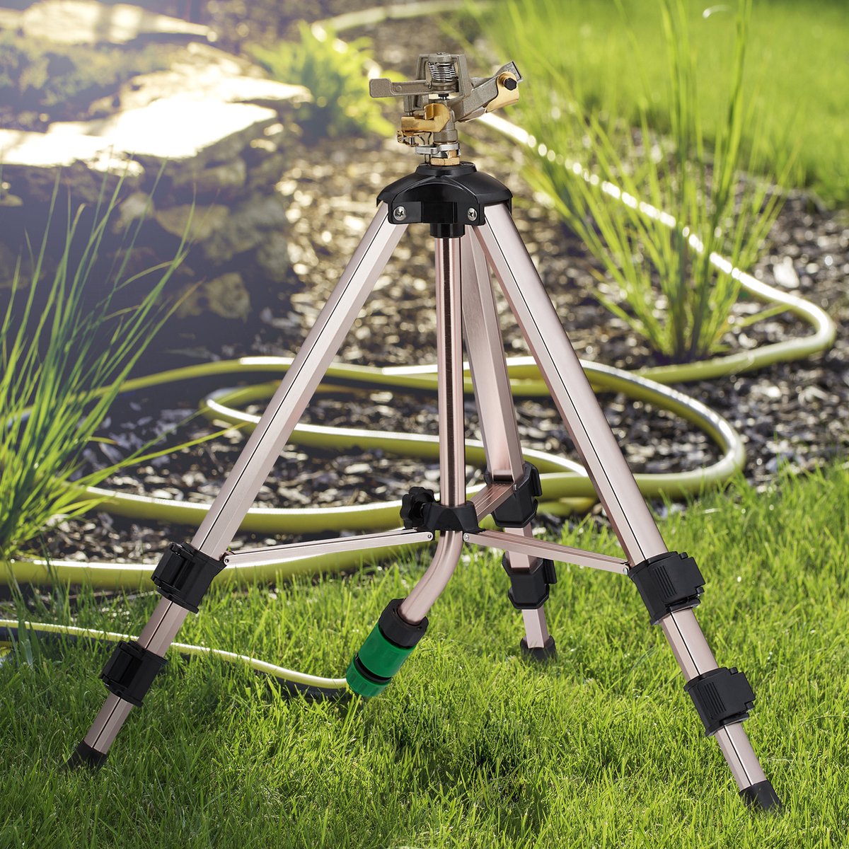 Relaxdays impulssproeier op statief - tuinsproeier - sectorsproeier - 3 ...