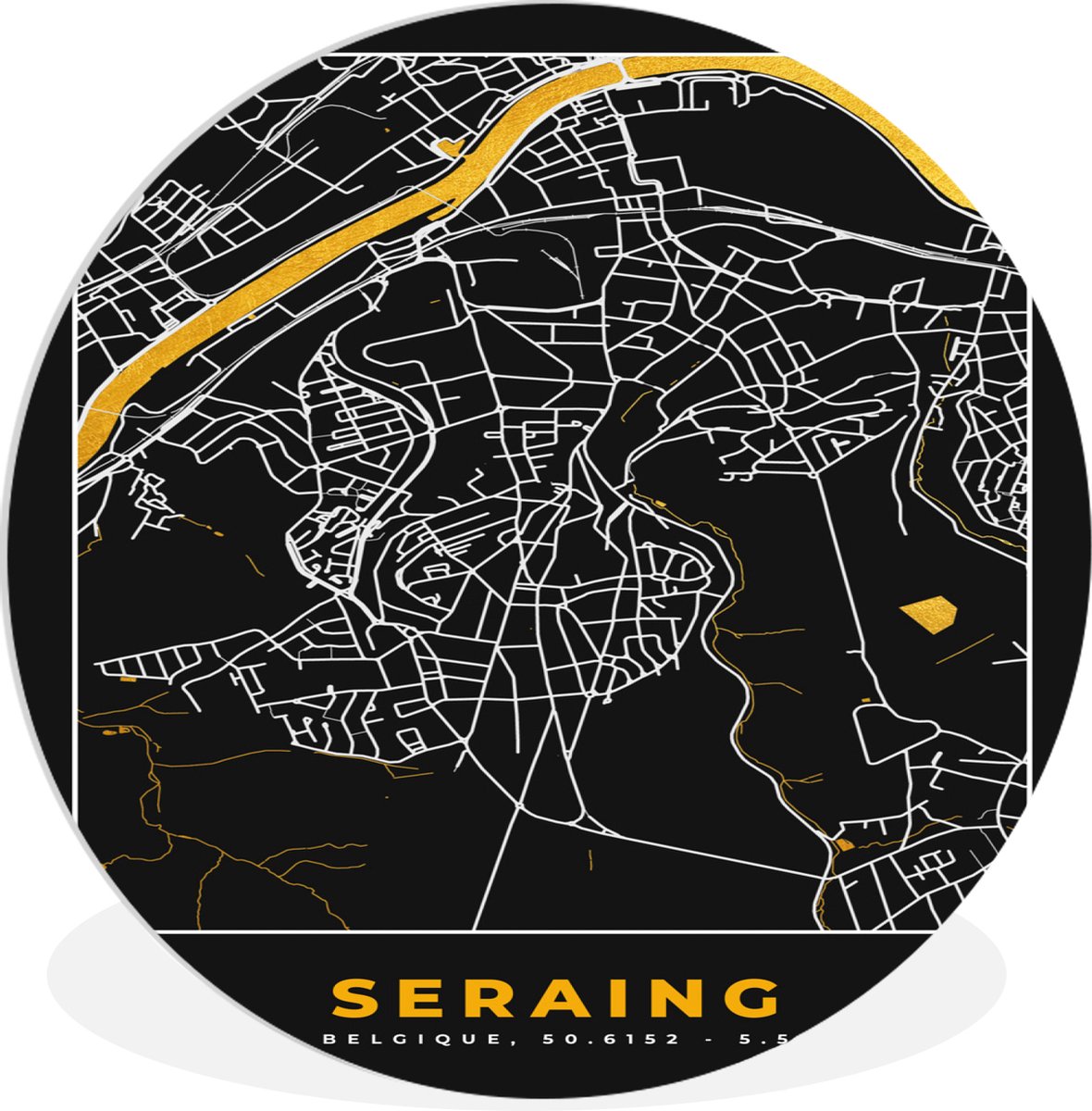 Wall Circle - Wall Circle Indoor - Map - Or - Seraing - Map - City Map ...