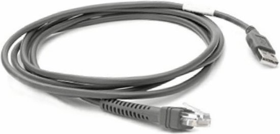 Zebra Cable for DS2208 USB-kabel voor scanner Zwart USB | bol