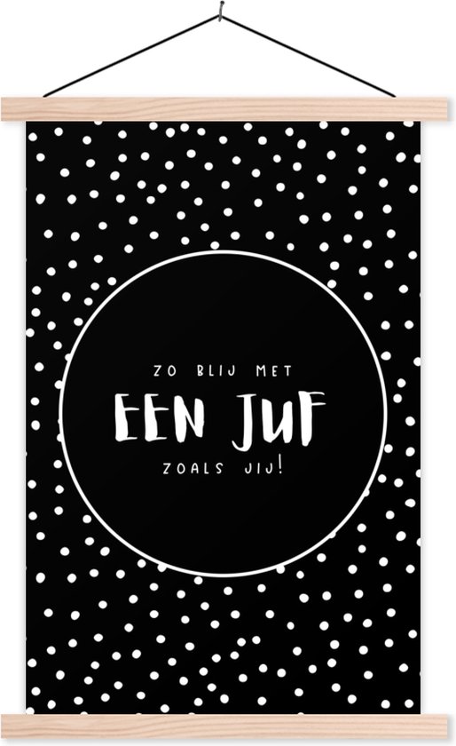 Posterhanger incl. Poster 60x90 cm - Schoolplaat - Quote - Stippen ...
