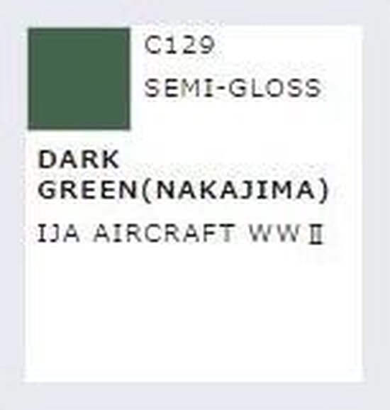 Mrhobby - Mr. Color 10 Ml Dark Green Nakajima (Mrh-c-129) | bol.com