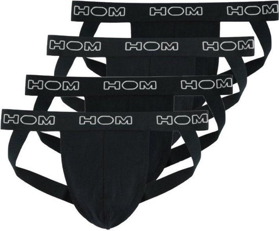HOM Jockstrap 4-pack - zwart | bol