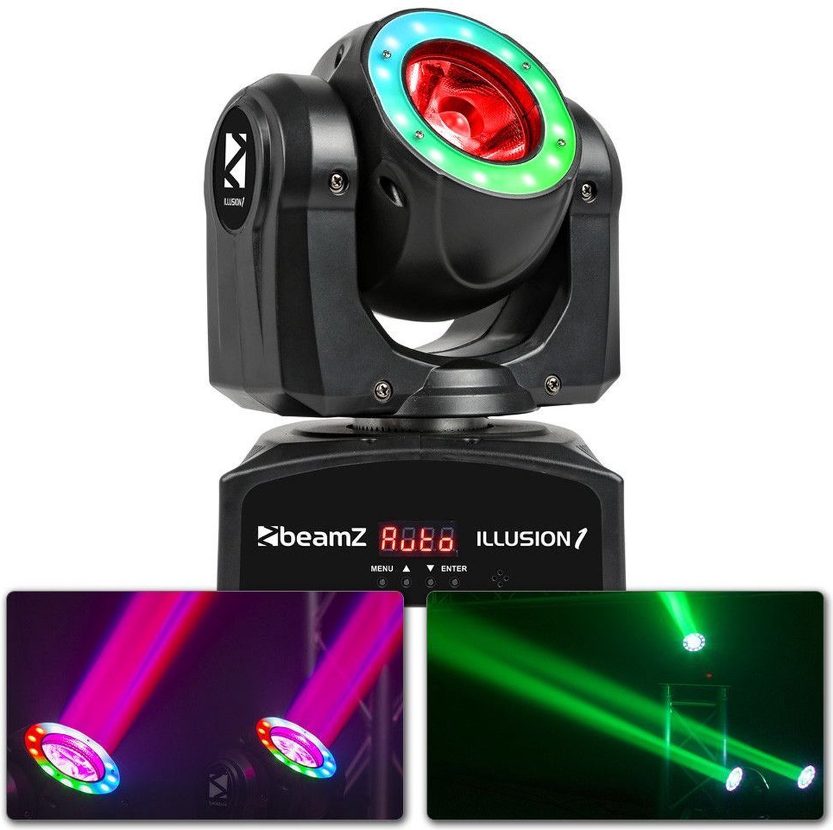 BeamZ moving head set van 2x BeamZ Illusion I LED moving heads + 6 ...