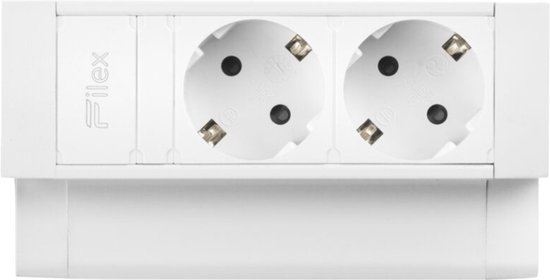 Filex Power Desk Up® 2.0 - 2x 230V - Wit | bol