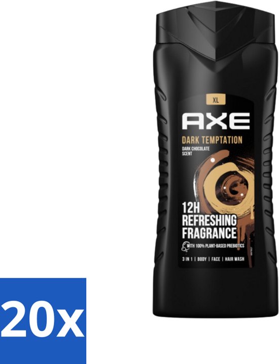 Axe XL - 3-in-1 Douchegel - Dark Temptation - Dark Chocolate - 12hrs ...