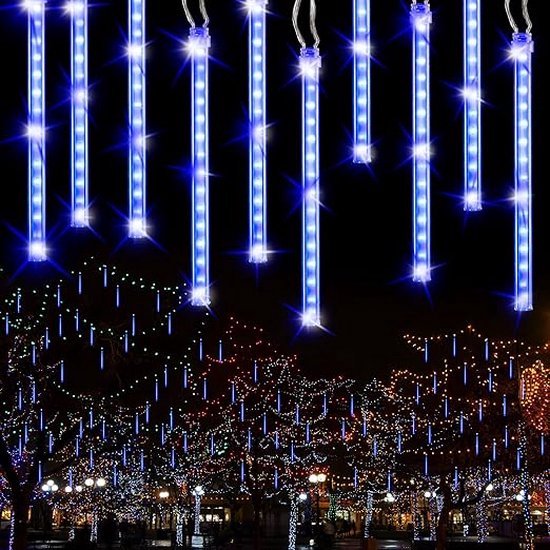 Lichtsnoer voor buiten - 240 leds - meteorenregen - sneeuwval ...