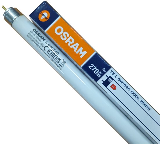 Osram G5 T5 TL-buis | 6W 4000K 270lm 640 | 230mm Nood | bol