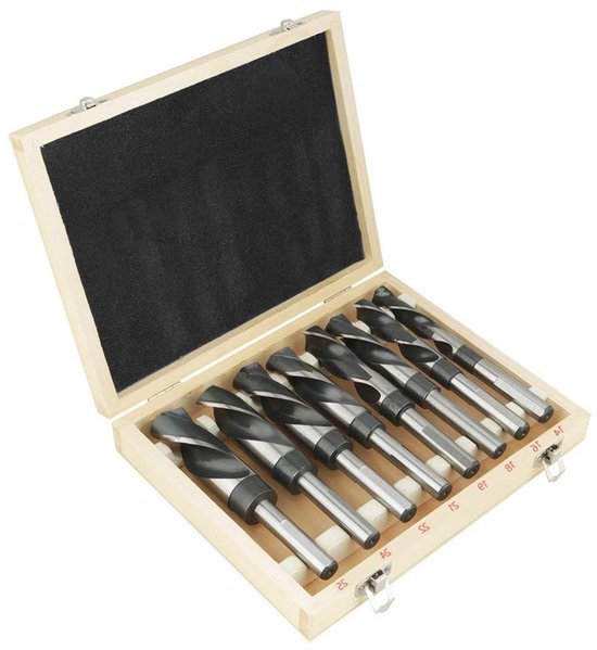 8-delige metalen twist HSS boorset voor werkplaats DIY met warmtebehandelde... | bol
