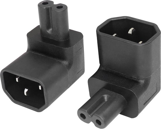 C14 naar C7 Adapter YACSEJAO 90-Degree IEC-320 Stekker C14 naar C7 Jack Rechte Hoek... | bol