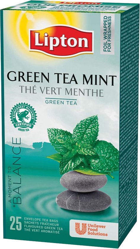 Thee Lipton Balance green tea mint 25x1.5gr | bol