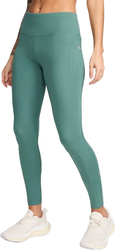 Nike epic fast mid-rise legging in de kleur groen. | bol