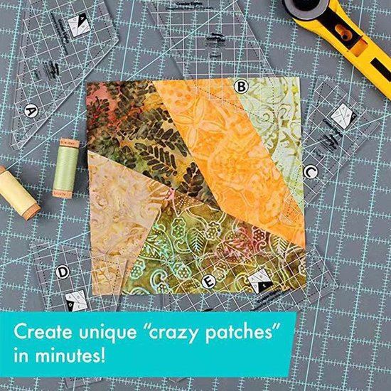 Quilting Cutting Rulers, Acrylic Quilting Template Ruler for Sewing ...