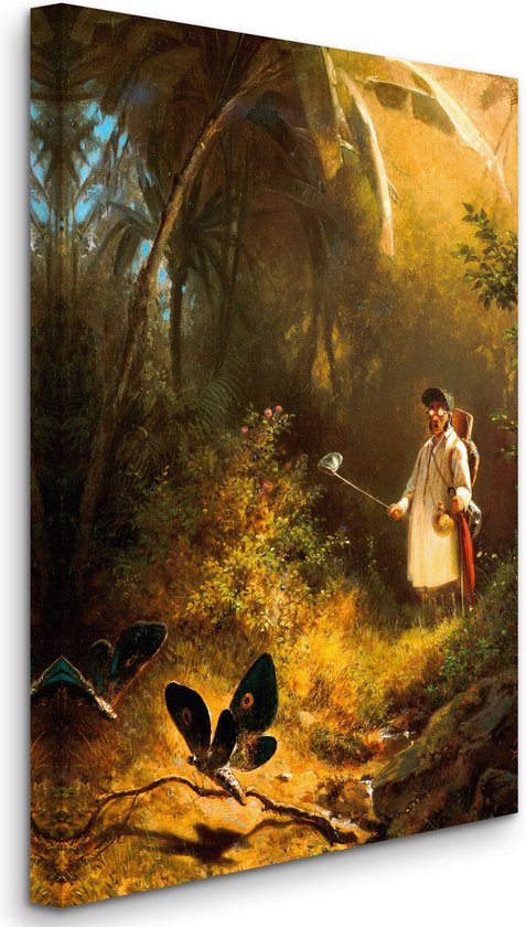 Carl Spitzweg - The Butterfly Hunter - De vlinderjager (1840) - 3:2 | bol