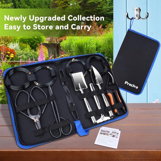 Bonsai Gereedschap, Tuin Gereedschap Set 13 in 1 inclusief Snoeischaar ...