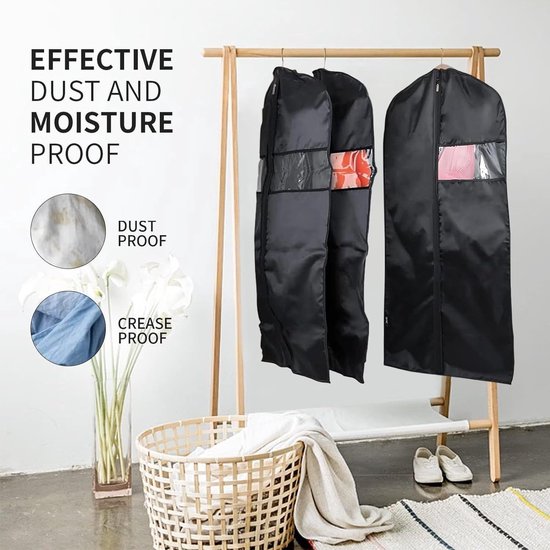 Kledingzak met ritssluiting, 3 stuks, waterdichte kledingzakken ...