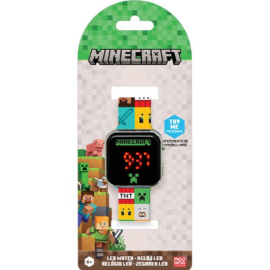 Minecraft Digitaal LED Horloge - Multi Color | bol