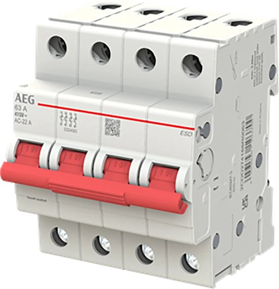 AEG hoofdschakelaar 4-polig 63A (ESD4063) | bol