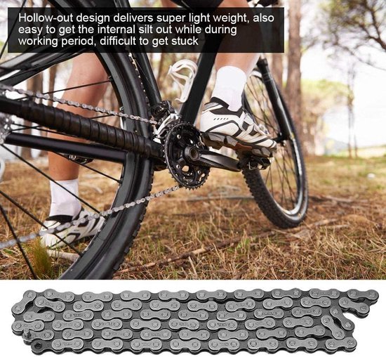Fiets Ketting - Hollow-out Ketting 106 Links - Hoge Sterkte - Snelheid ...