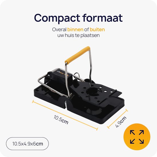 Muizenvallen Set van 6 - Effectieve Muizenklemmen voor Binnen en Buiten ...
