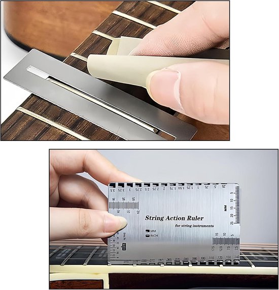 Fret Leveling Bar Sandpaper Polishing Radius Measurement Tool for ...