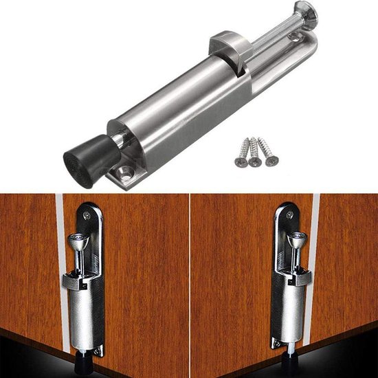 Heavy Duty Spring Loaded Zinc Alloy Foot Door Stopper - Kick Down Door ...