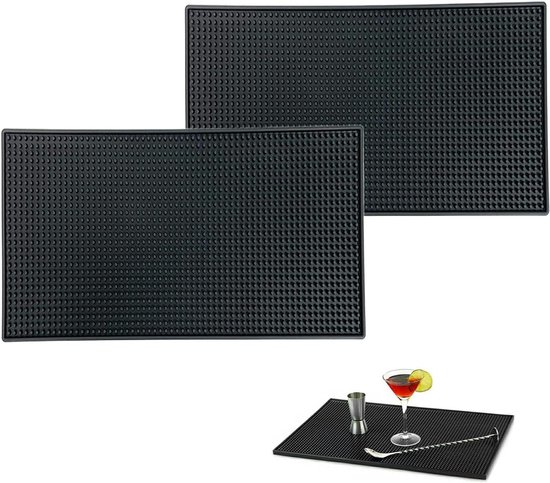 Barservicemat Barmat Bar Cocktailmat - Set van 2 - Geschikt voor Bar of ...