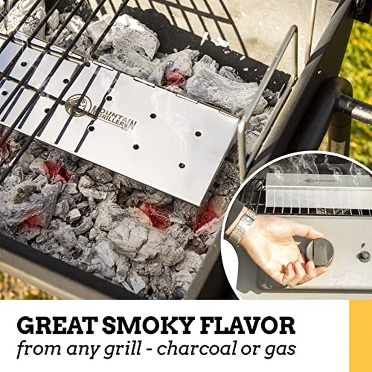 Mountain Grillers® RVS Rookdoos BBQ - Voor heerlijk aroma - Ketel ...